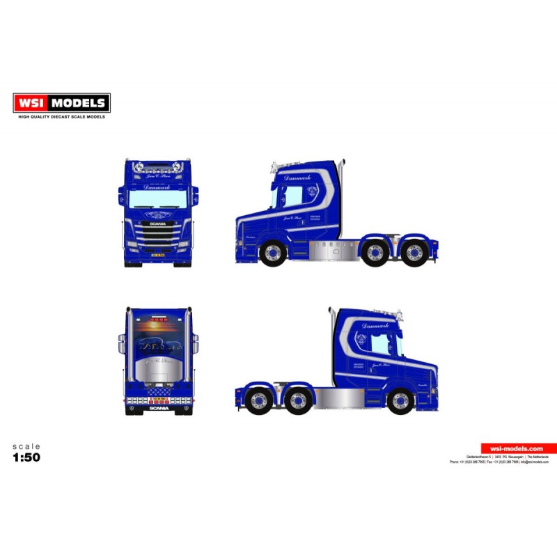 WSI01-3660 - Scania CS20H 6x2 Michael Frahm /1:50 WSImodels